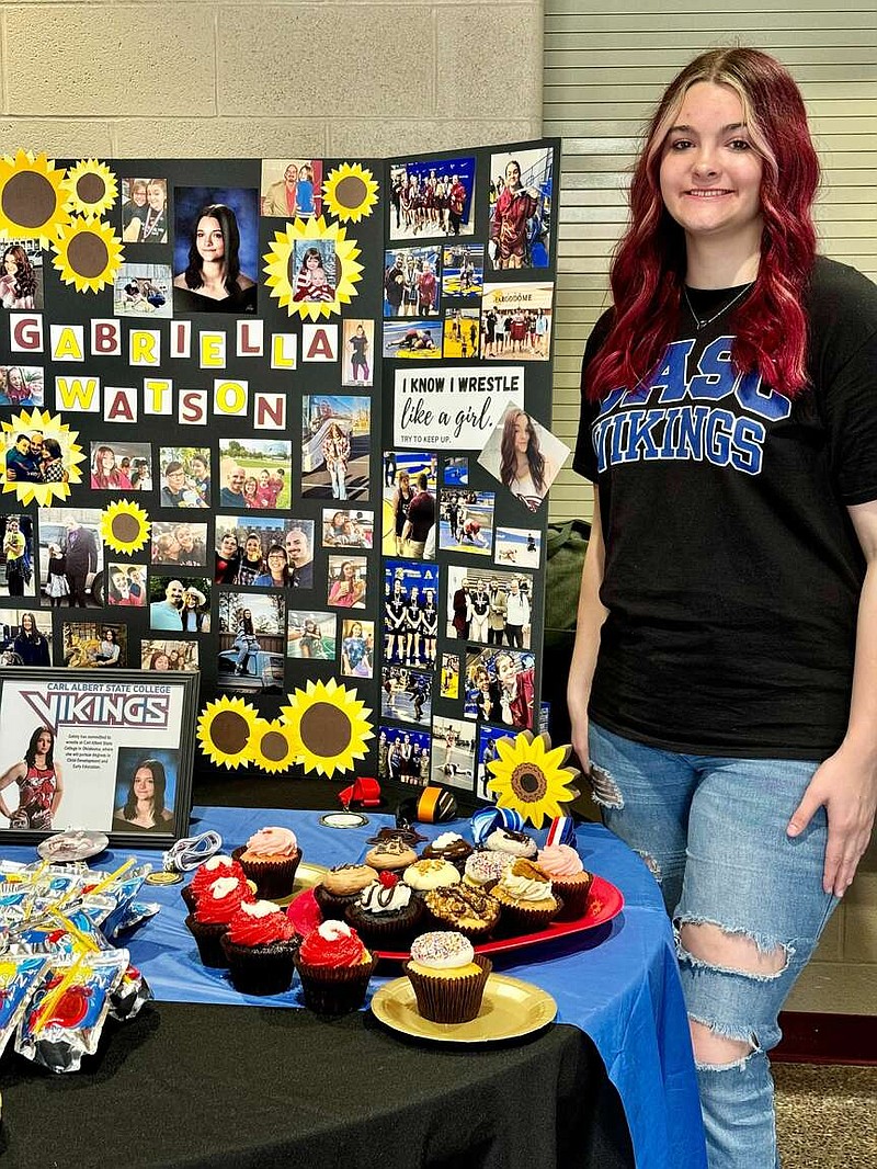 WATCH | Lake Hamilton Wolves’ Gabriella Watson signs to wrestle at Carl ...