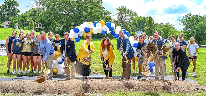 Helias Catholic celebrates start of performing arts center, athletic ...
