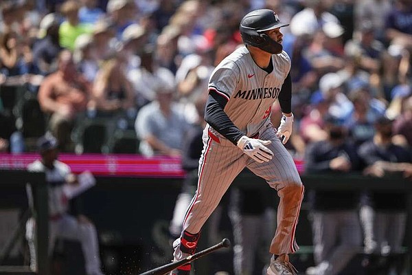 Mariner pitcher begrudgingly bats after injury forces DH to take field ...