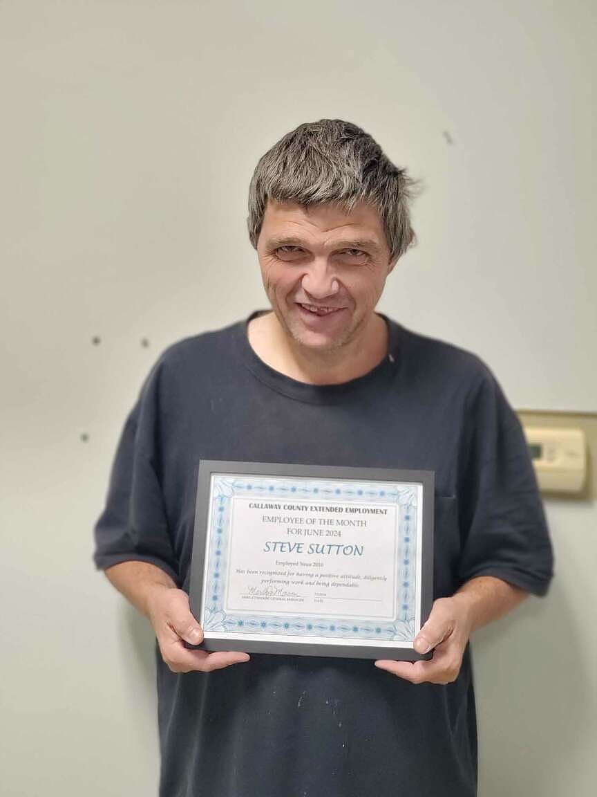 Callaway County Extended Employment June Employee of the Month - Steve Sutton | Fulton Sun