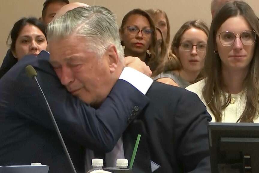 Baldwin cries in court as judge announces involuntary manslaughter case ...