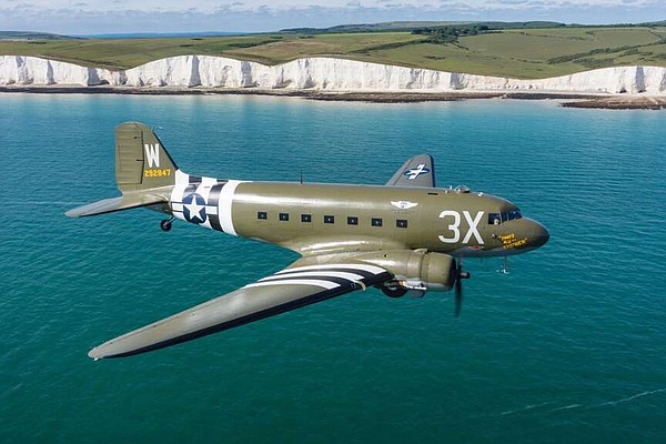 From the beaches of Normandy: restored D-Day aircraft flies into ...