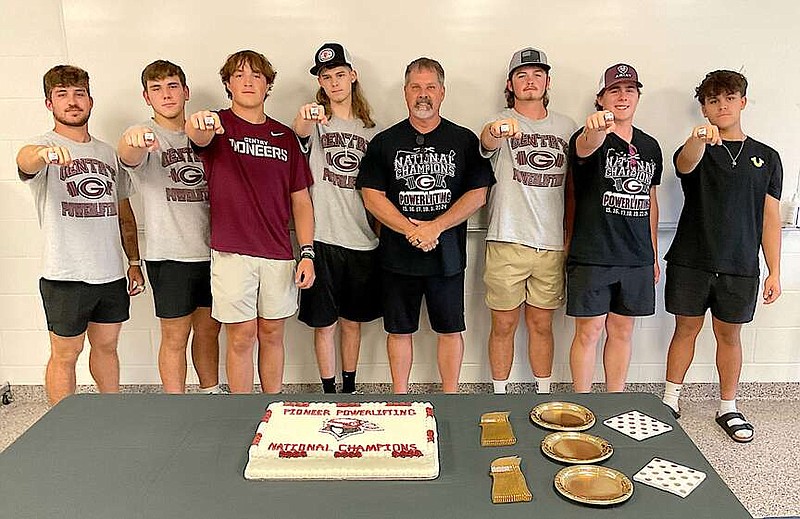 Gentry powerlifters receive championship rings | Westside Eagle Observer