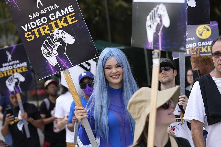 Video game performers protest unregulated AI use at Warner Bros ...