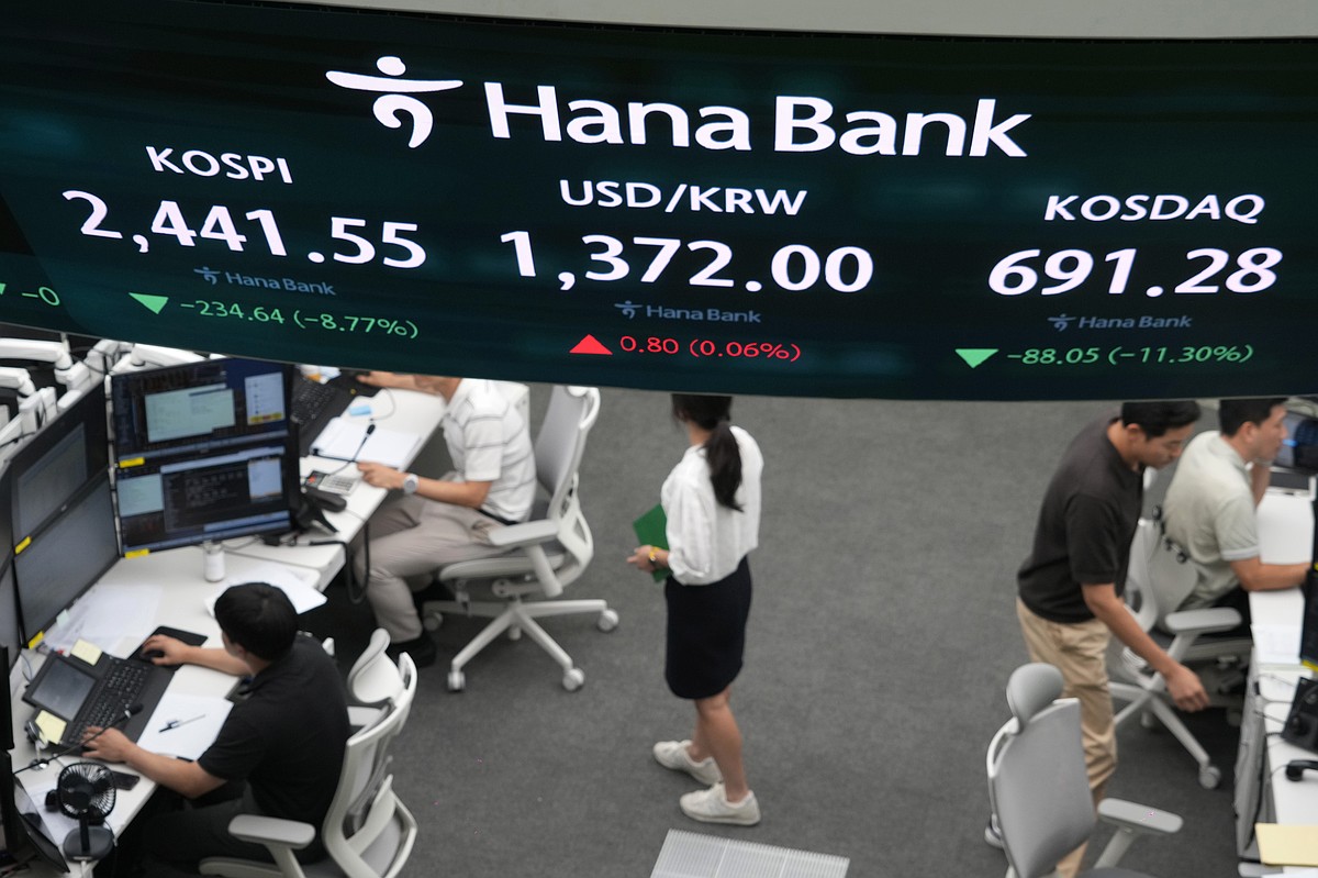 Dow drops 1,000 points, and Japanese stocks suffer worst crash since ...