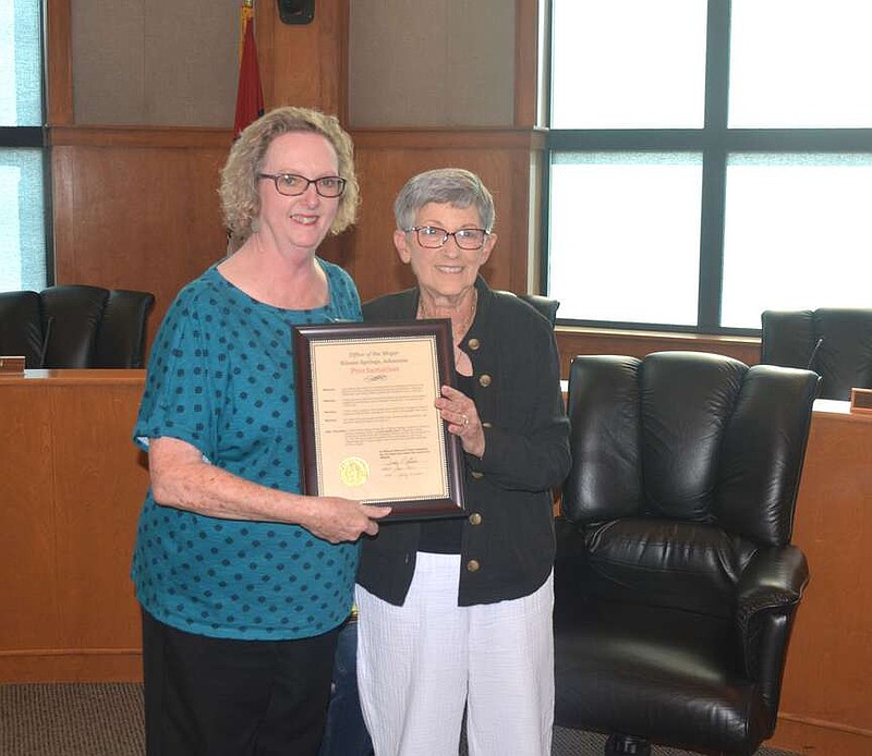 Smiley honored for 20 years of service on Siloam Springs Board of ...