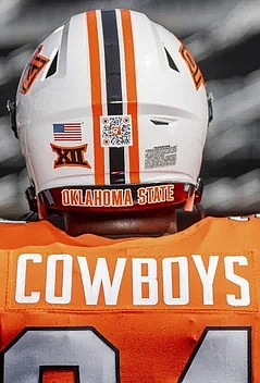 Oklahoma State to wear QR codes on helmets to assist NIL fundraising ...
