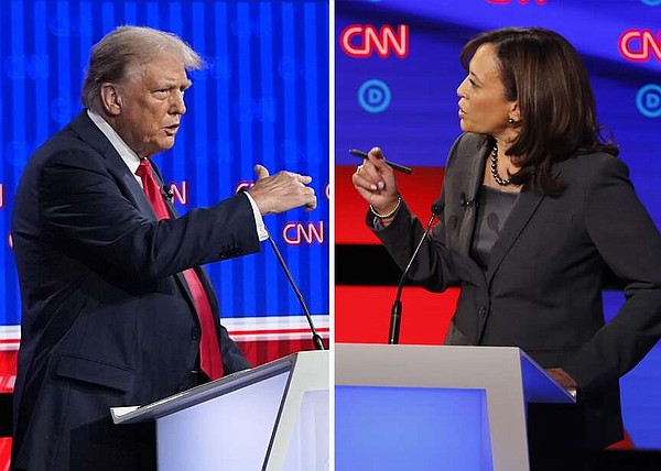 Harris Trump Debate Over Mic Muting Northwest Arkansas Democrat Gazette