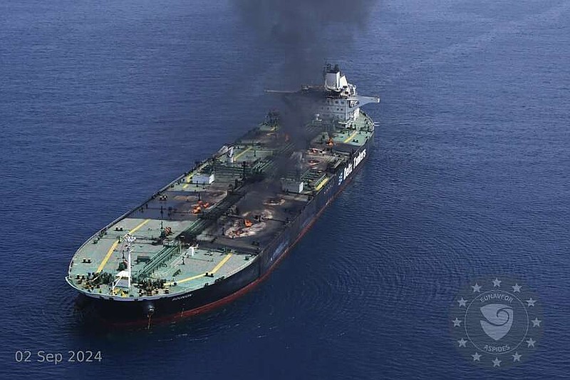 Houthi rebels hit oil tanker in Red Sea | The Arkansas Democrat-Gazette ...