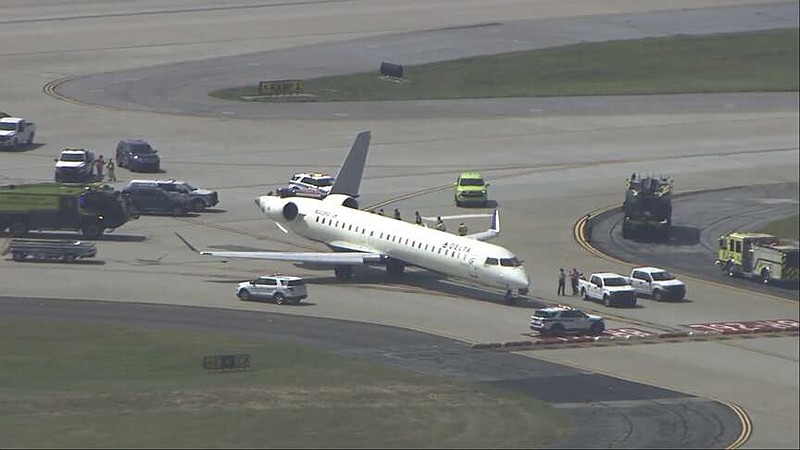 Two Delta Air Lines planes collide on an Atlanta taxiway, knocking the ...