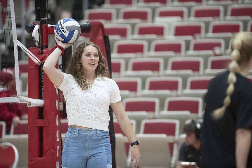 Former Razorback volleyball standout learning to balance new role as ...