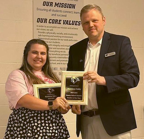 Gentry honors teachers of the year | Westside Eagle Observer