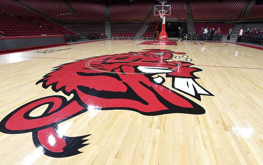 PHOTOS: Behind the scenes at Bud Walton Arena in Fayetteville | The ...