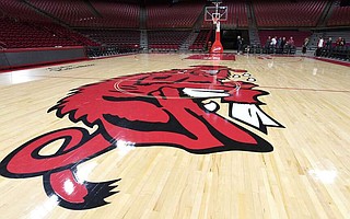 PHOTOS: Behind the scenes at Bud Walton Arena in Fayetteville ...