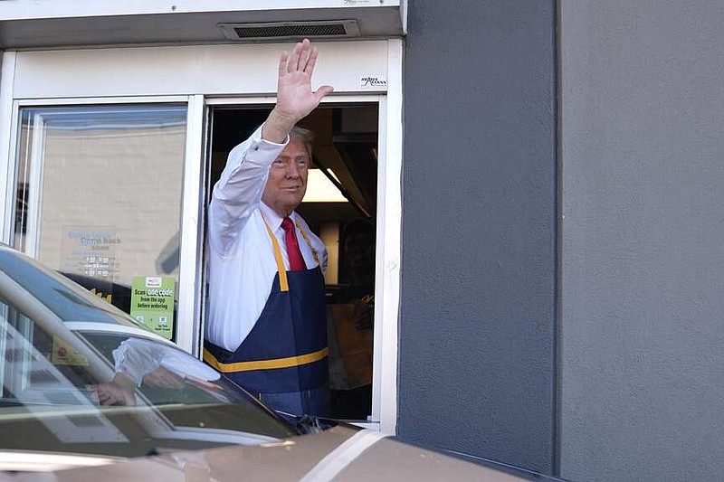 Trump works fast-food fryer | Northwest Arkansas Democrat-Gazette
