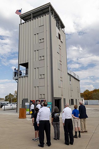 Burn building ribbon cutting demonstrates fire fighter training ...