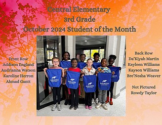 Central Elementary School Names October Student of the Month | Magnolia ...