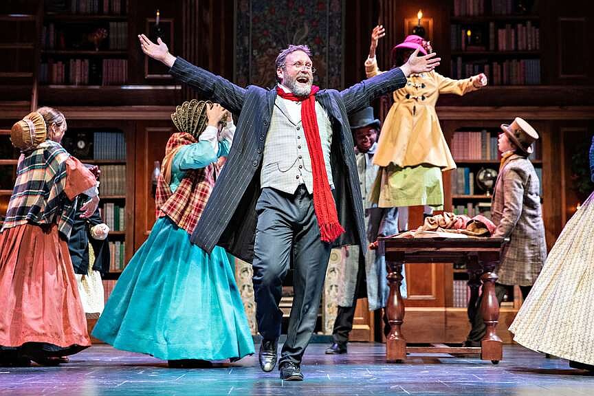 Audiences can find hope and a redemptive Scrooge in TheatreSquared’s “A ...