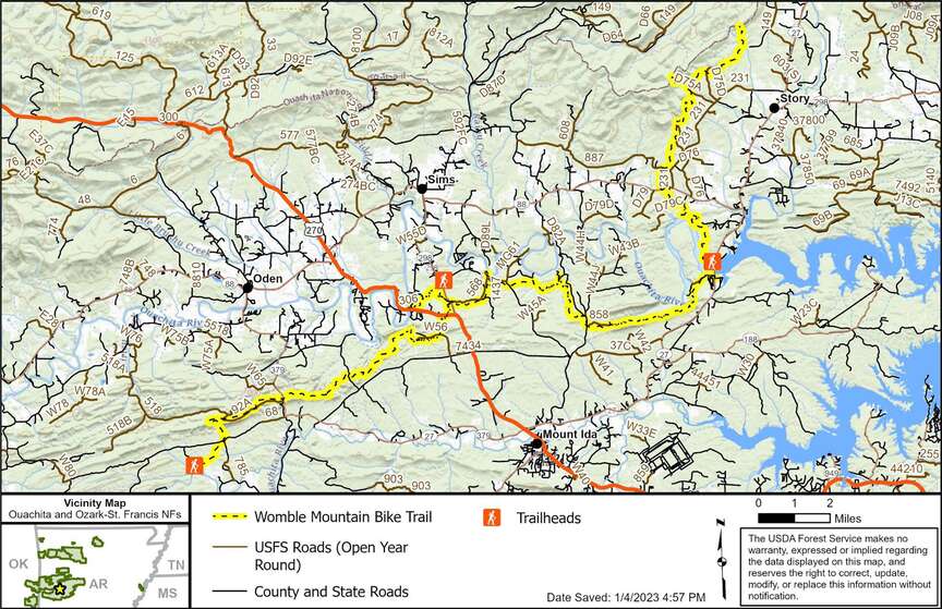 Womble, Syllamo trails in Ouachita National Forest to allow e-bikes in ...