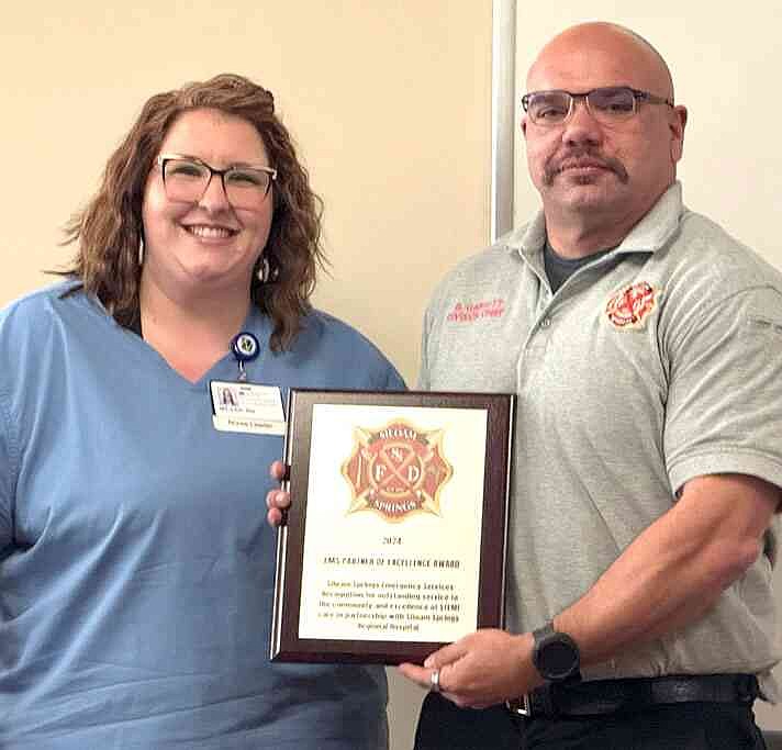 SSFD receives 2024 EMS Partner of Excellence Award | Westside Eagle Observer