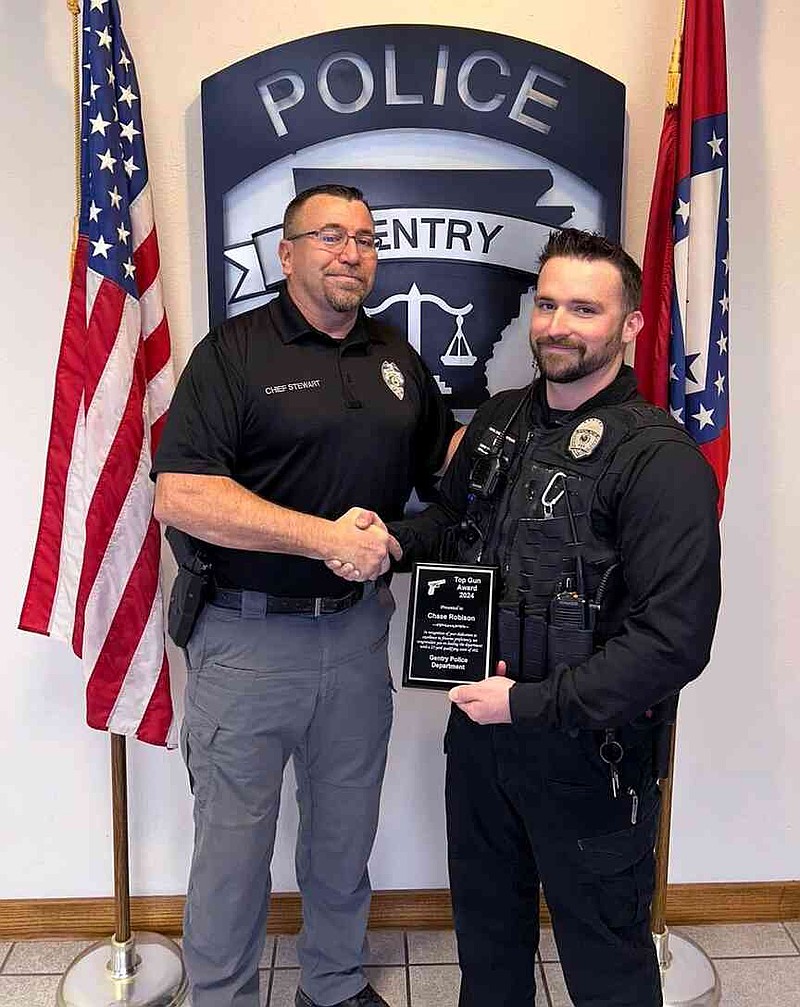 Gentry PD officers received annual awards | Westside Eagle Observer