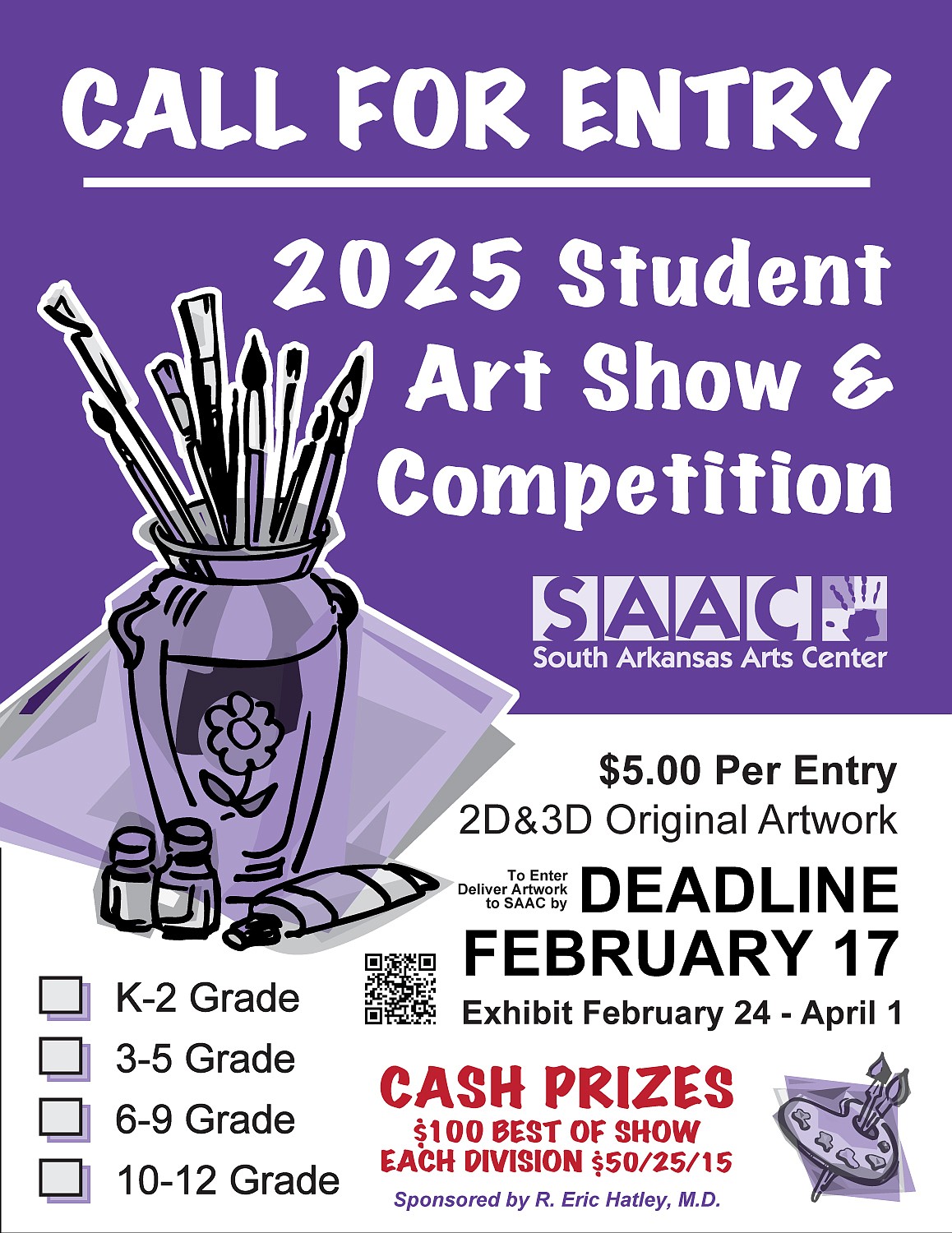 Entry deadline approaching for SAAC's 2025 Student Art Show | Magnolia ...