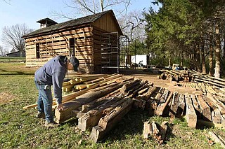 PHOTOS: Historic log structure restored in Prairie Grove | Northwest ...
