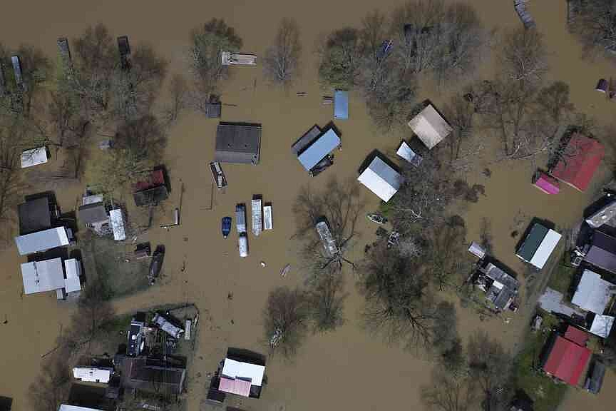 Swollen rivers are flooding towns in the U.S. South after a prolonged ...