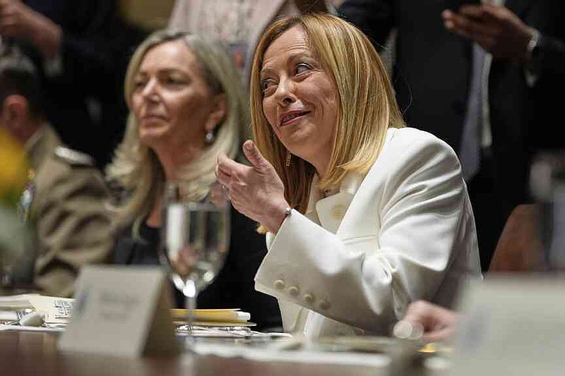 Trump says he’s in ‘no rush’ to end tariffs as he meets with Meloni ...