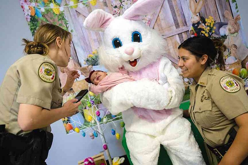 PHOTOS: Easter Bunny visits sheriff’s office in Bentonville | The ...