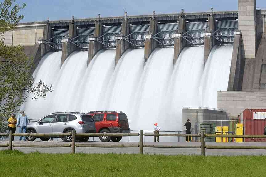 PHOTOS: Beaver Lake gates opened to lower lake level after rains | The ...