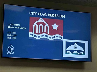 City proposing new flag designed by Nichols Career Center student ...
