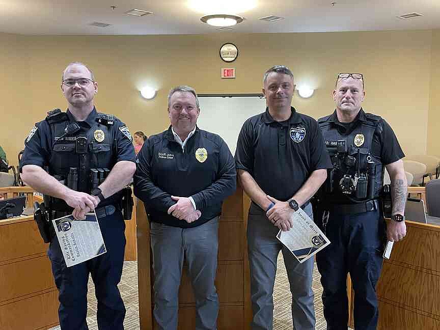 California Police Department recognizes officer efforts | California ...