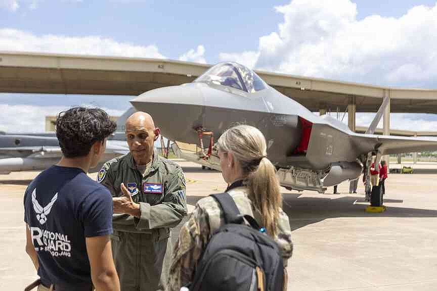 Military and civilian officials celebrate graduation of first pilots from F-35 international ...