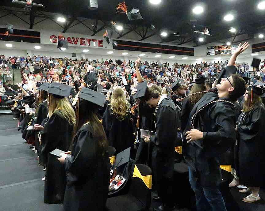 Gravette seniors receive diplomas during graduation ceremony | The ...