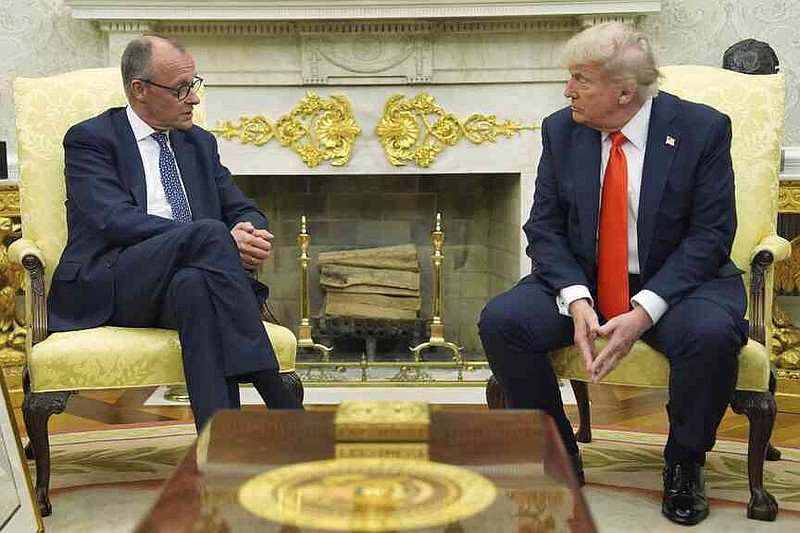 Trump shifts on Russia, Ukraine in Merz meeting | The Arkansas Democrat ...