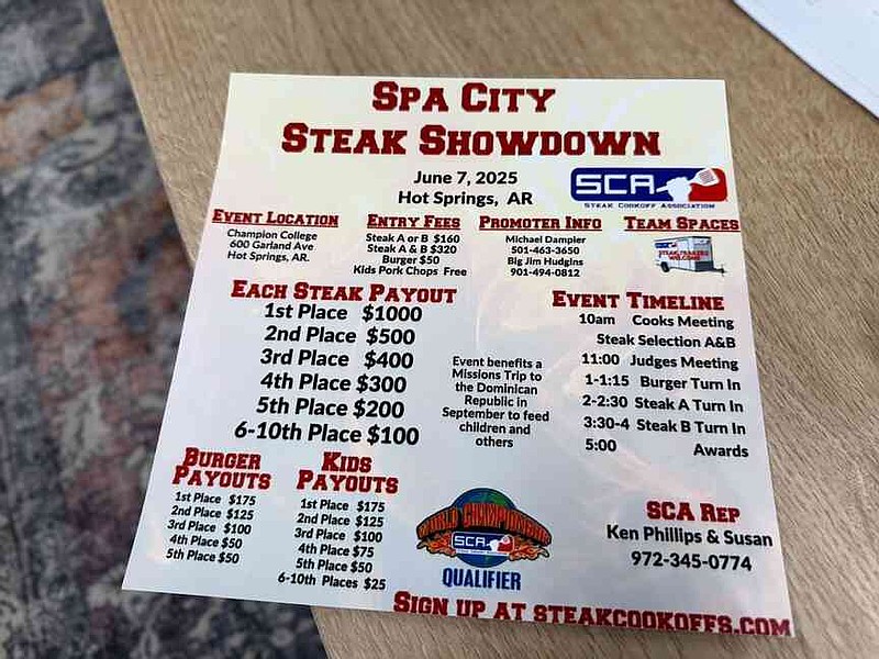 WATCH | Steak Cookoff Association to host 5th Spa City Steak Showdown ...