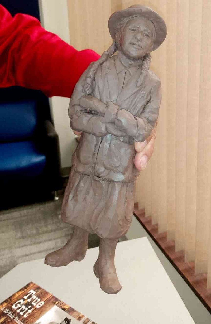 Local educators get first look at Mattie Ross statue model | River ...