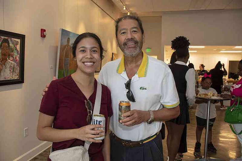 THEA’S ART DEPARTMENT: Guests mingle with featured artist Adaja Cooper ...