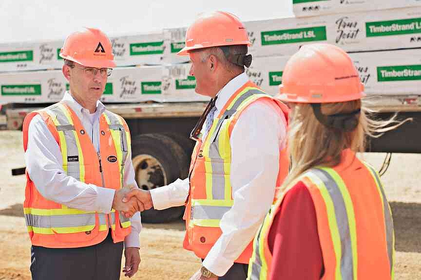 Weyerhaeuser breaks ground on TimberStrand facility | Pine Bluff ...