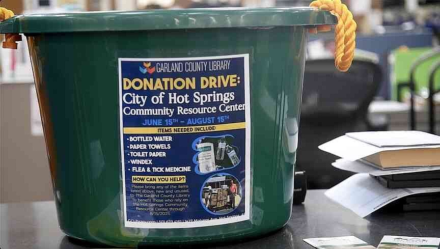 WATCH | Garland County Library collecting donations for Community ...