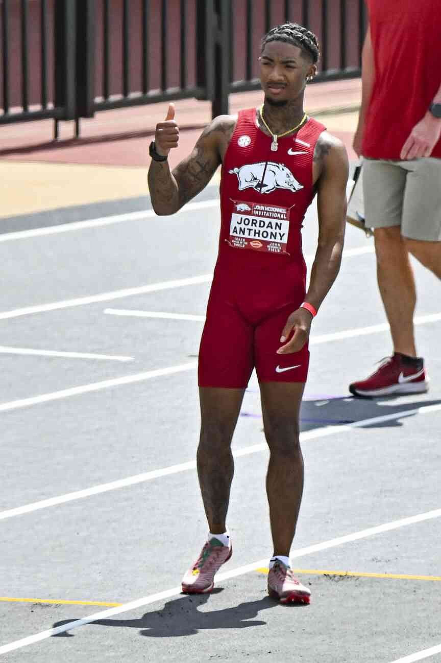 Hogs’ Anthony named Bowerman semifinalist | Hot Springs Sentinel Record