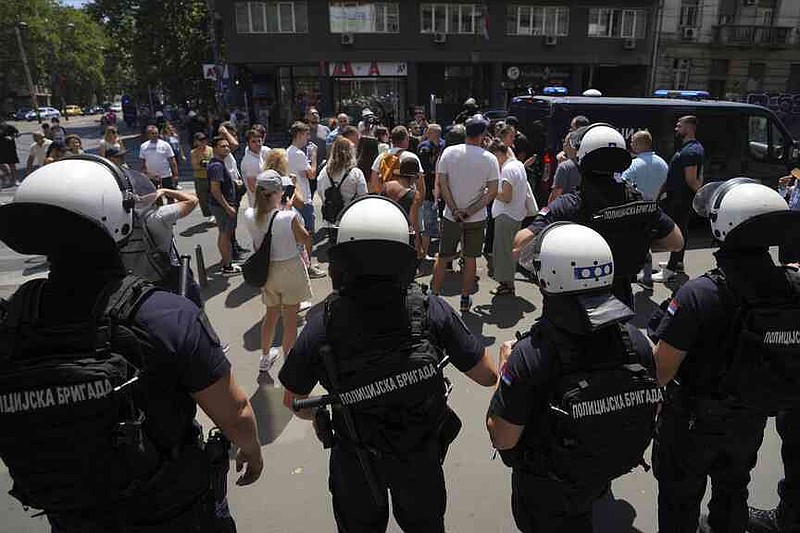 Watchdog condemns use of force in Serbia protests | Northwest Arkansas ...