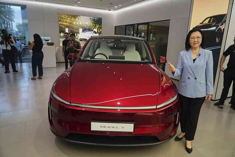 Tesla opens 1st showroom in India | Northwest Arkansas Democrat-Gazette