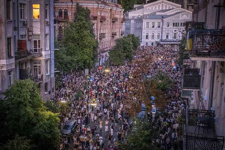 Protests flare in Ukraine over watchdog law | The Arkansas Democrat ...