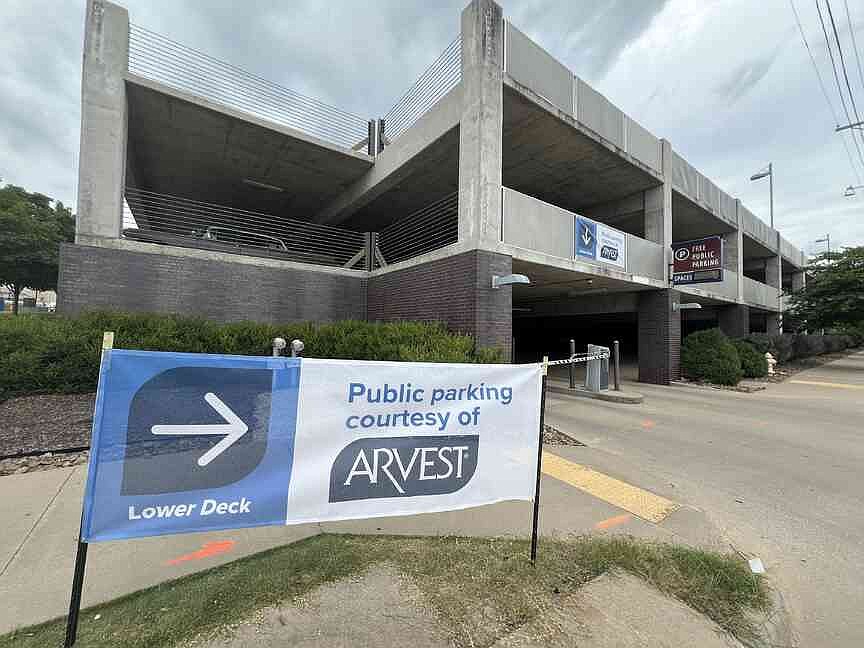 Arvest Bank opens 113 free daytime public parking spaces in downtown ...