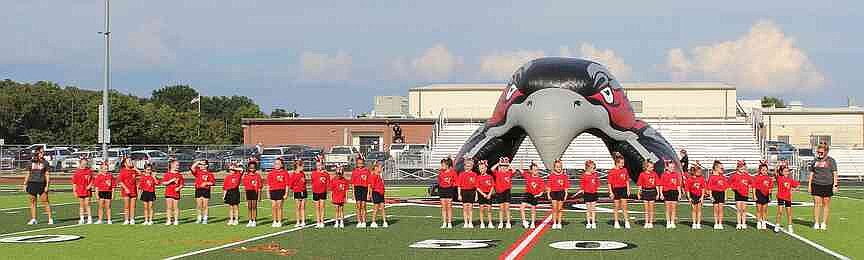 Pee Wee Blackhawk cheer excited to begin season | Pea Ridge Times