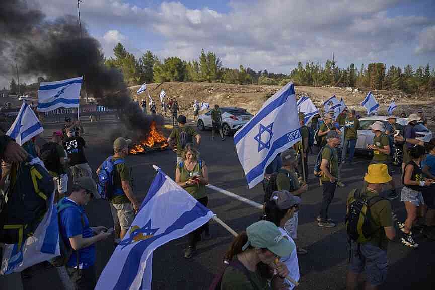 Growing Israeli anger with war erupts in protest | Northwest Arkansas ...