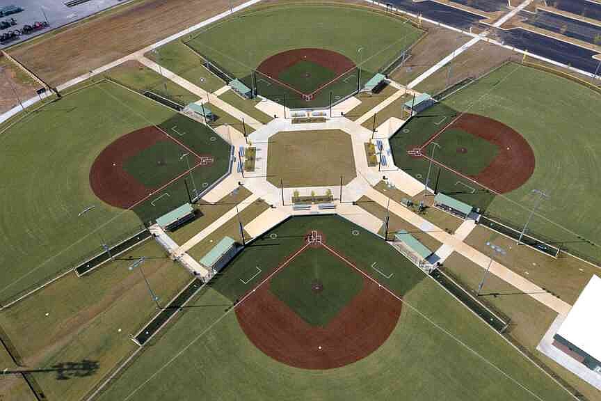 Bentonville finishes seven new baseball fields at Phillips Park as part ...