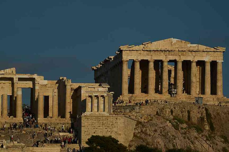 Scaffolding removed from Parthenon | The Arkansas Democrat-Gazette ...
